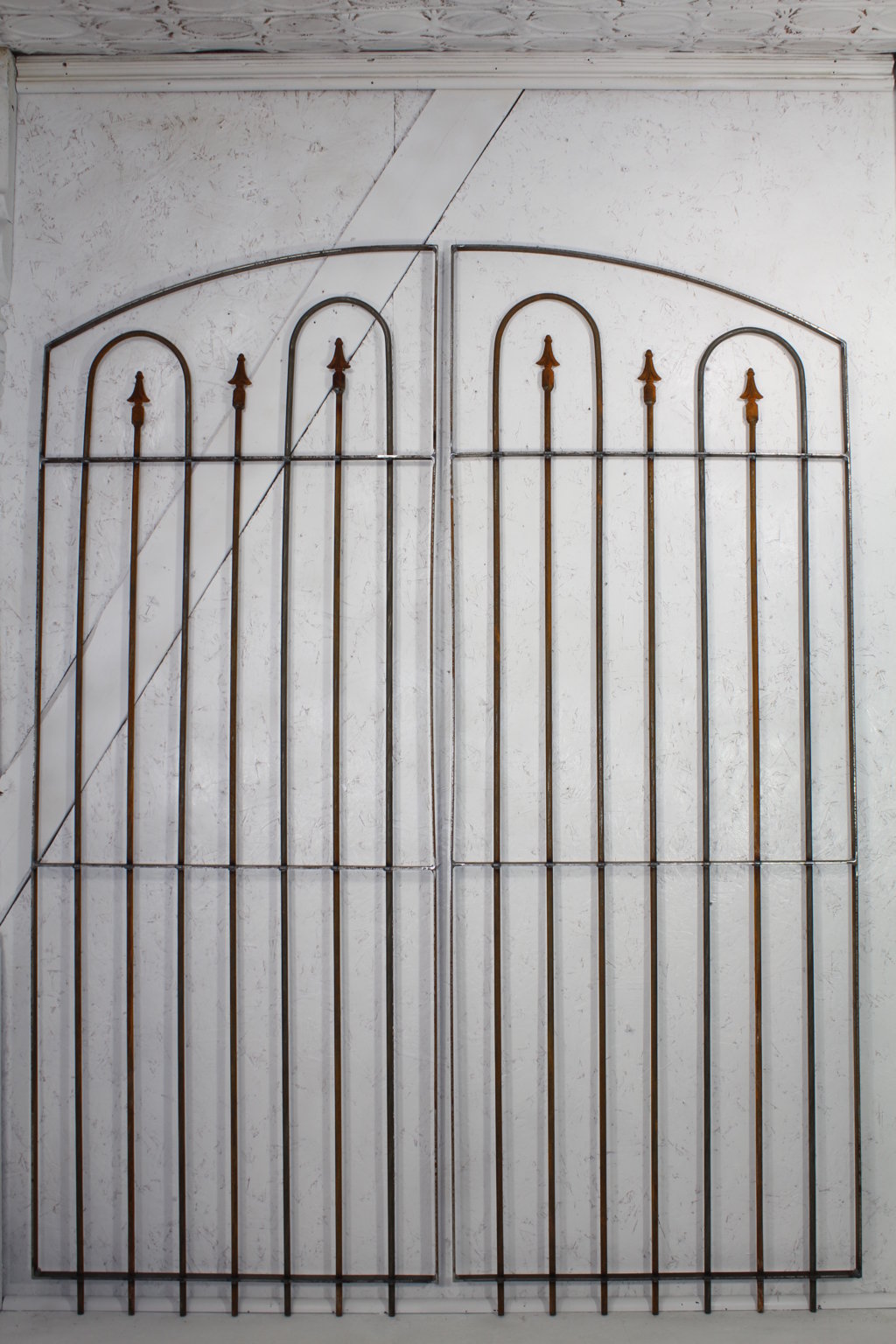 Wrought Iron Fence Gate - Solid Metal Gate - 6 ft x 5 ft
