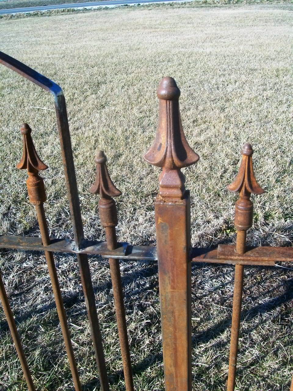 Wrought Iron Fence Panels - 3 foot Tall - with Metal Stakes