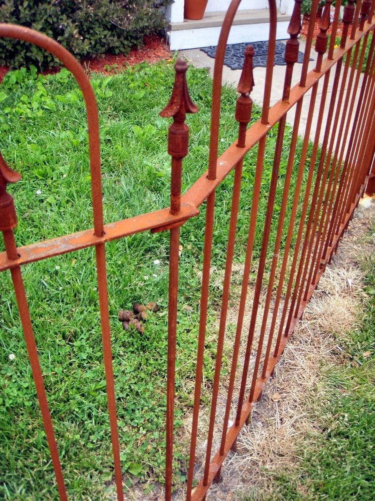 Wrought Iron Fence Panels - 3 foot Tall - with Metal Stakes