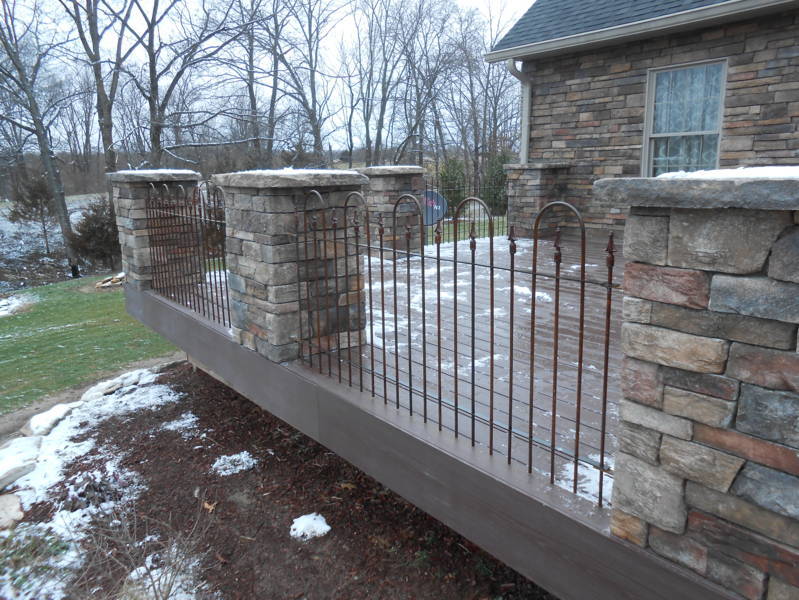 Wrought Iron Railings - Outdoors Deck Railing