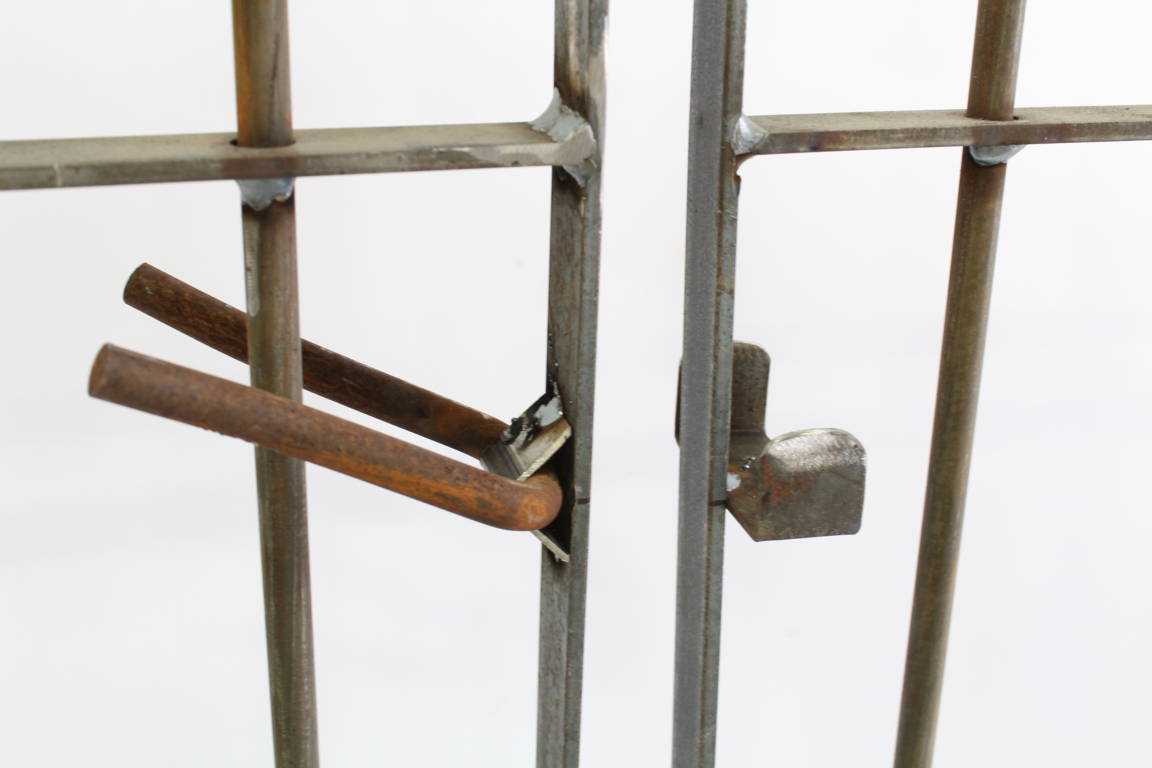 3 Foot Wrought Iron Gate - Double Garden Gates - 7 foot Width