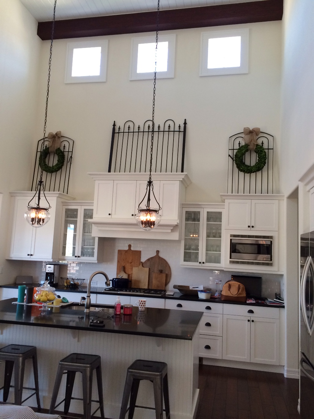 Wrought Iron Fencing as Wall Decor - Beautiful