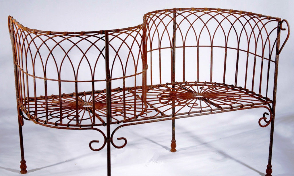 Wrought Iron French Courting Chair