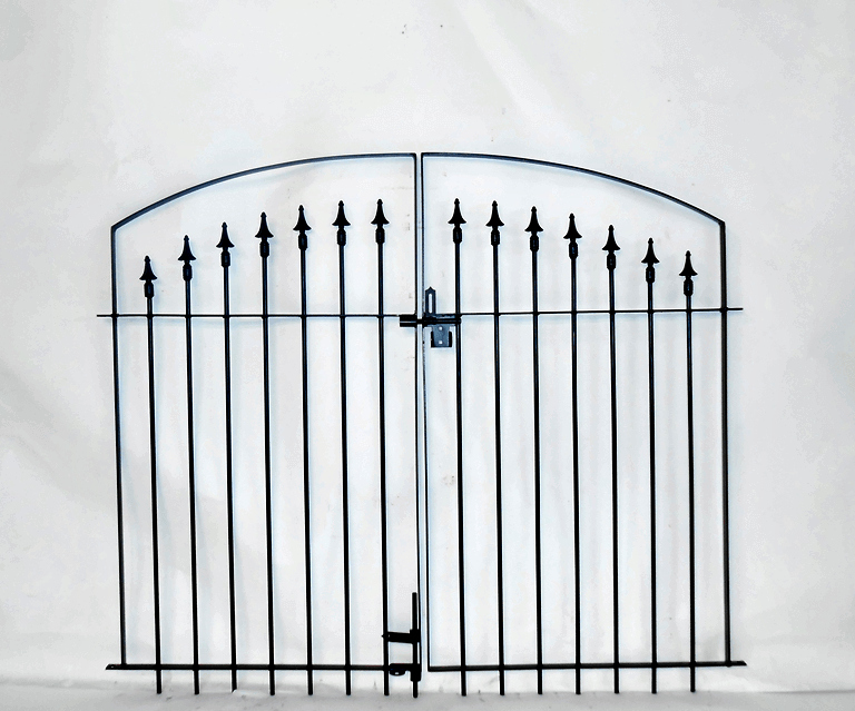Wrought Iron Garden Gate - Vintage Style - 4 ft x 5 ft