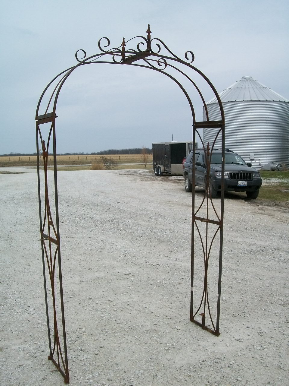 Wrought Iron Handmade Lawless Arbor
