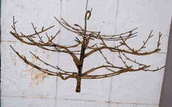 Wrought Iron Hanging Limb Tree Metal Branches