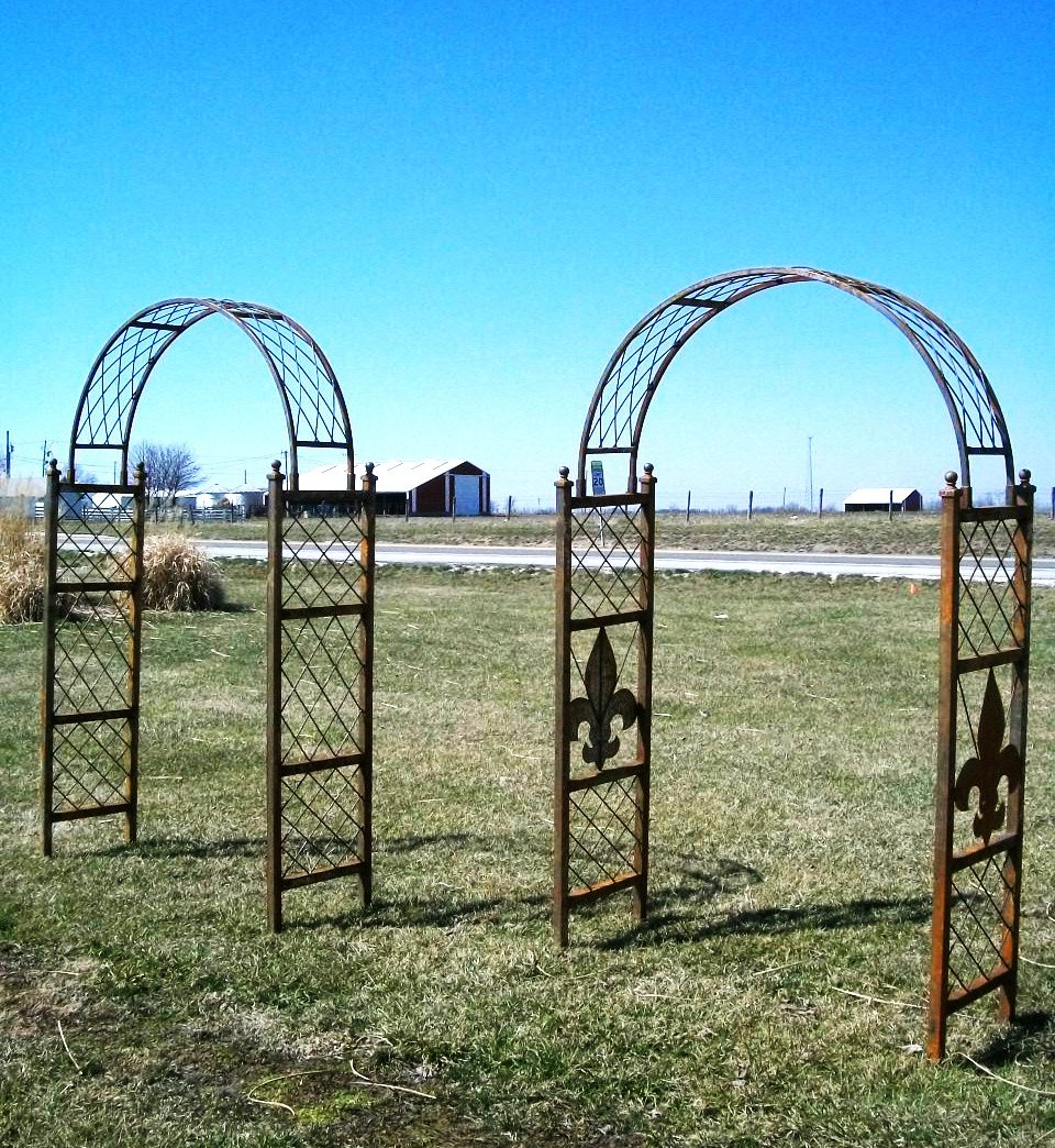 Wrought Iron Henry Arbor - Stable Garden Structure