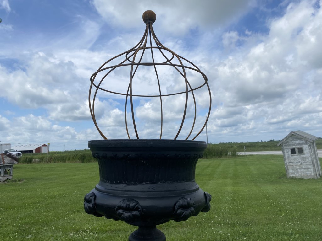 Wrought Iron Large Bob Topiary - Sphere Plant Support