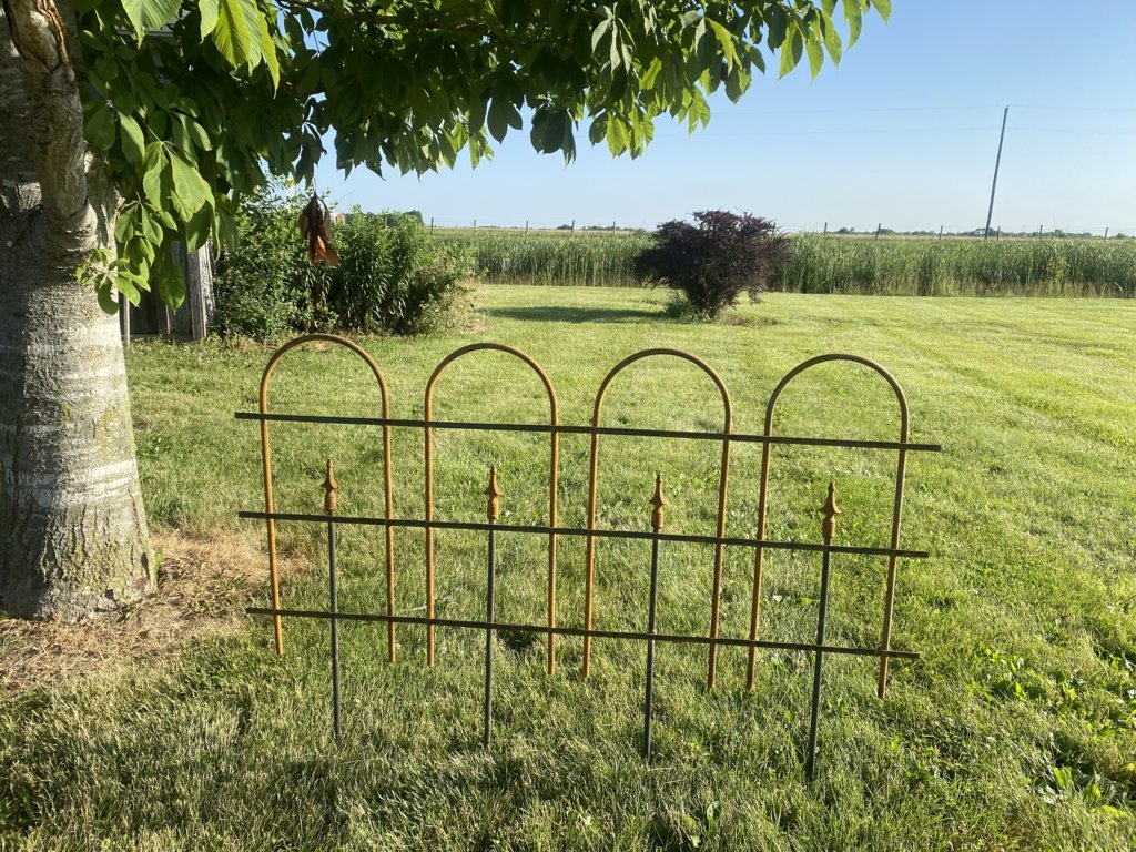 Wrought Iron Large Hoop and Spear Fence - Edge Fencing