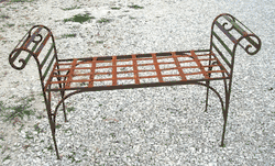 Wrought Iron Large Kings Bench