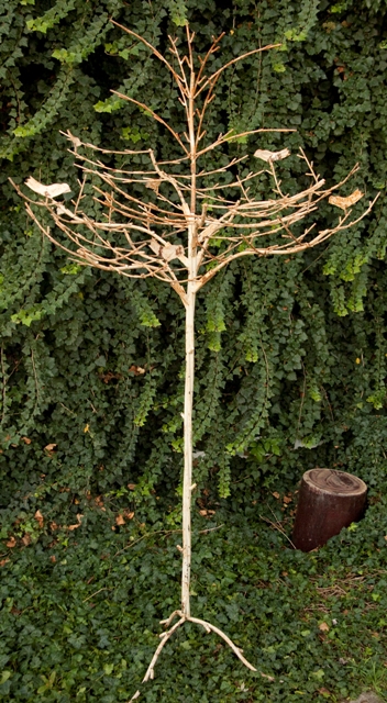 Wrought Iron Large Tree with Birds - Standing Art