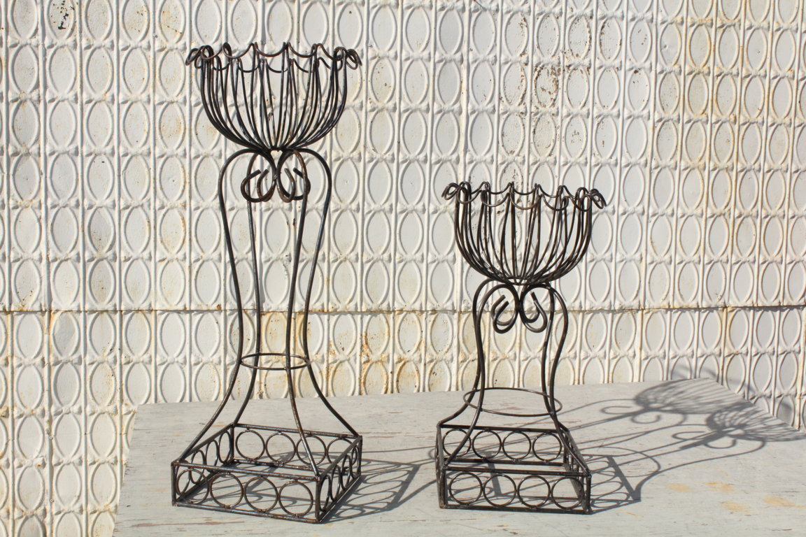 Wrought Iron Medium Pablo Plant Stand Decorative Pot Holder
