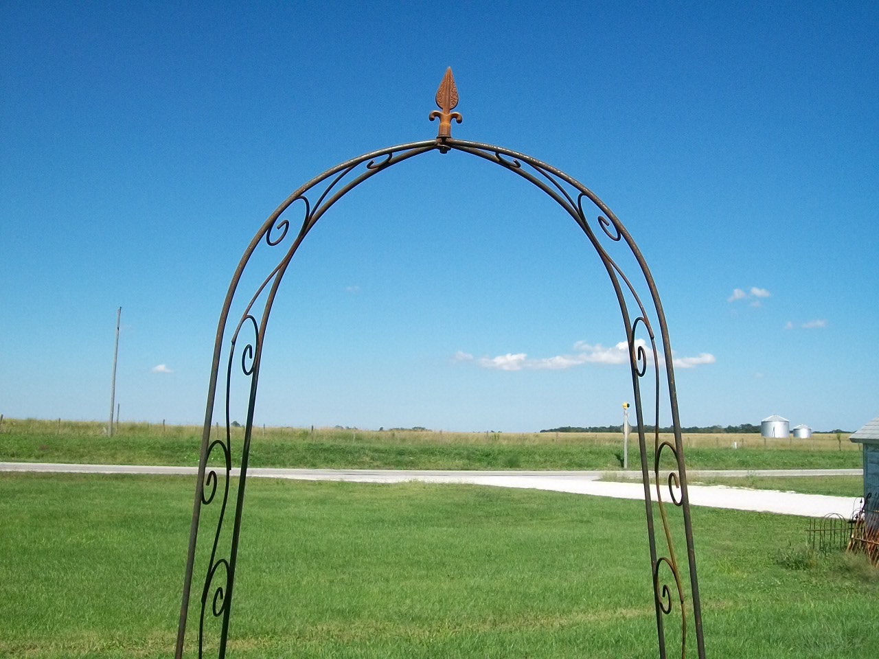 Wrought Iron Narrow Arch for Sale - Garden Trellis OUT OF STOCK