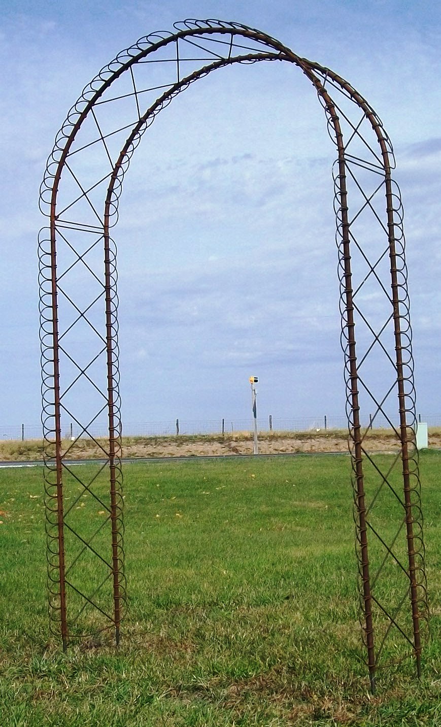 Wrought Iron Old Fashioned Flower Garden Arbor Out of Stock