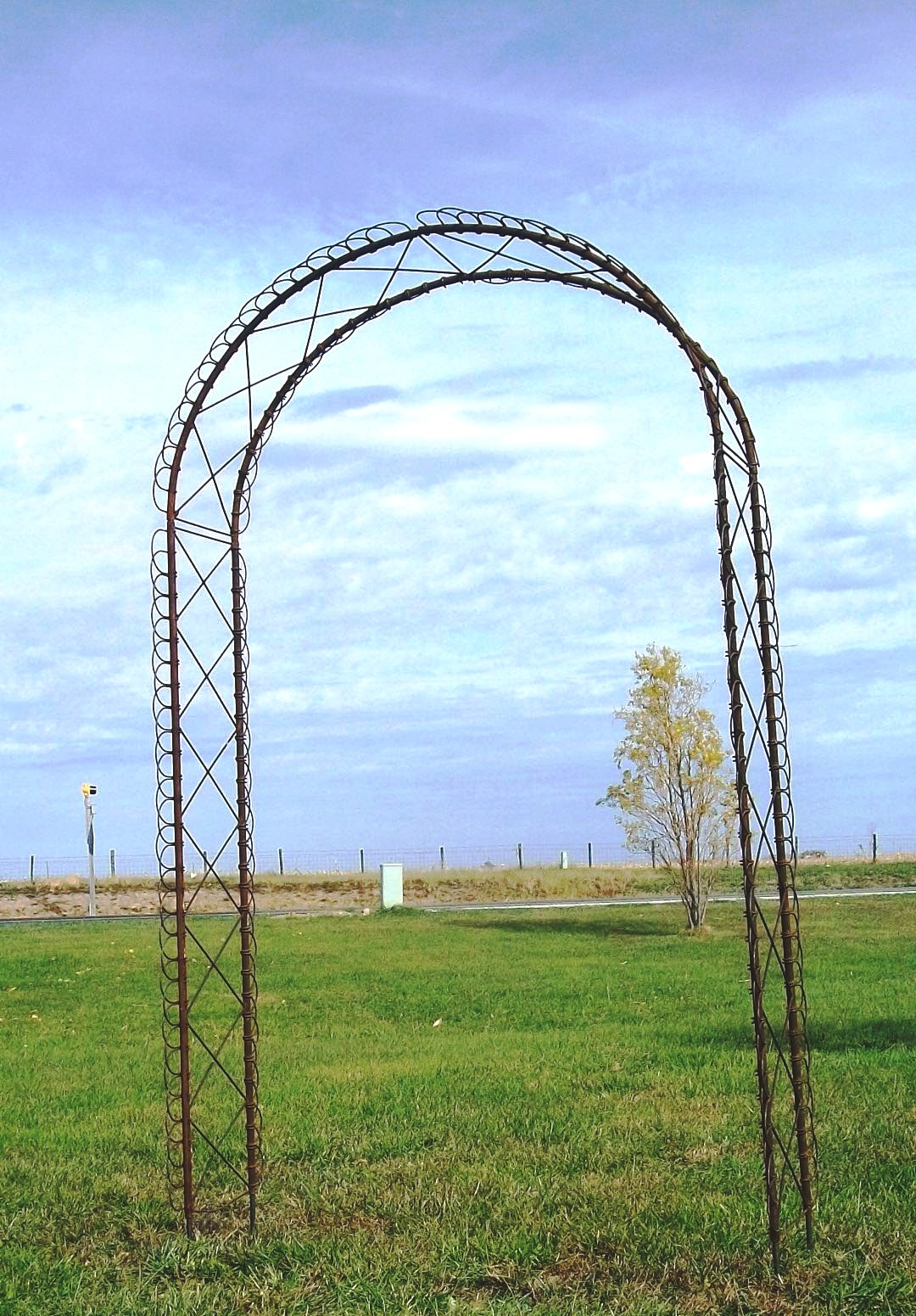 Wrought Iron Old Fashioned Flower Garden Arbor Out of Stock
