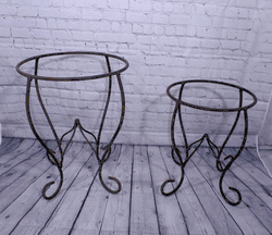 Wrought Iron Plant Holders in 3 Sizes Pot Holders