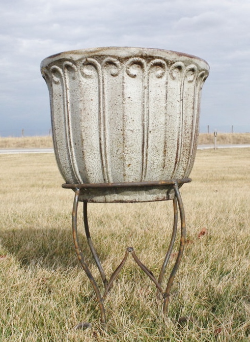 Wrought Iron Plant Holders in 3 Sizes Pot Holders