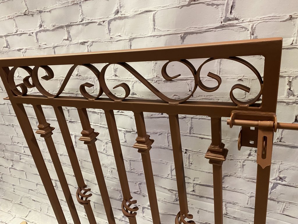 Wrought Iron Rectangle Donovan Gate - 42" Tall - 36" Wide Opening