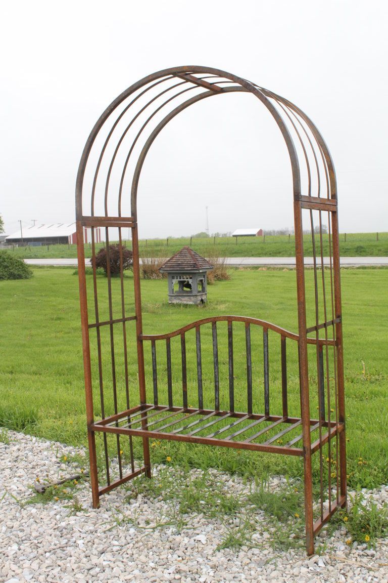 Wrought Iron Rosemary Arbor Garden Trellis