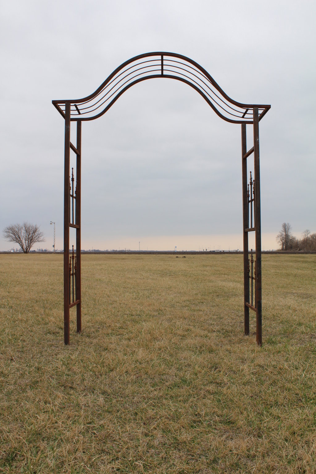Wrought Iron Sandusky Arbor Garden Arch Trellis