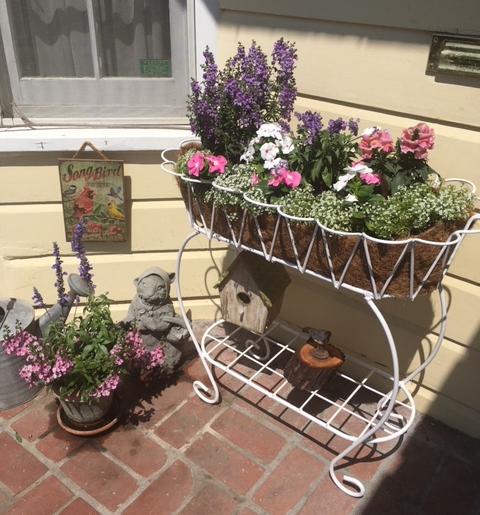 Wrought Iron Scalloped Fernery Plant Stand