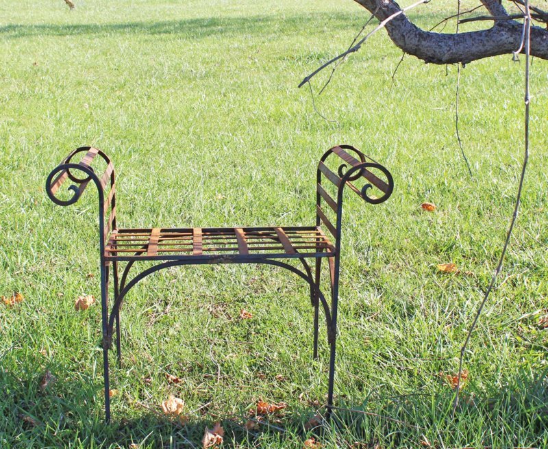 Wrought Iron Small Kings Bench