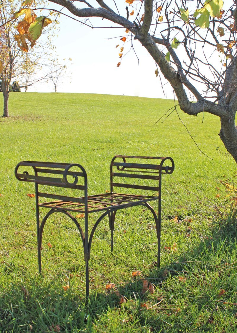 Wrought Iron Small Kings Bench