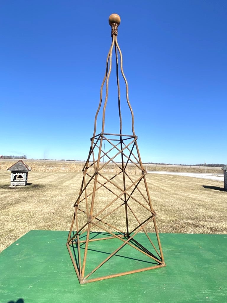 Wrought Iron Small Topiary Garden Oblisks