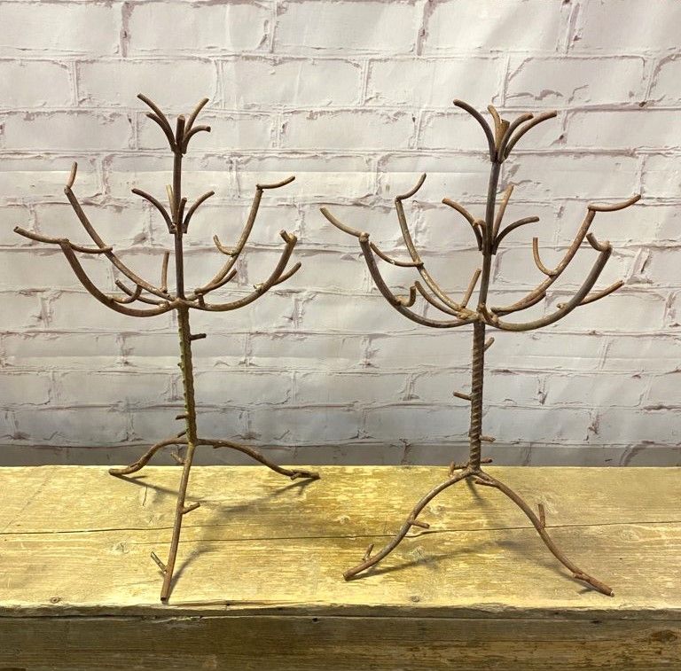 Wrought Iron Small Tree to Hold Jewelry or Collectible Ornaments