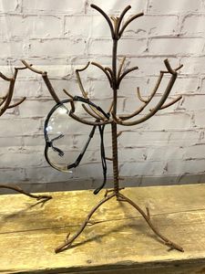 Wrought Iron Small Tree to Hold Jewelry or Collectible Ornaments
