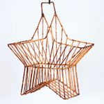 Wrought Iron Star Basket - Wrought Iron Flower Basket