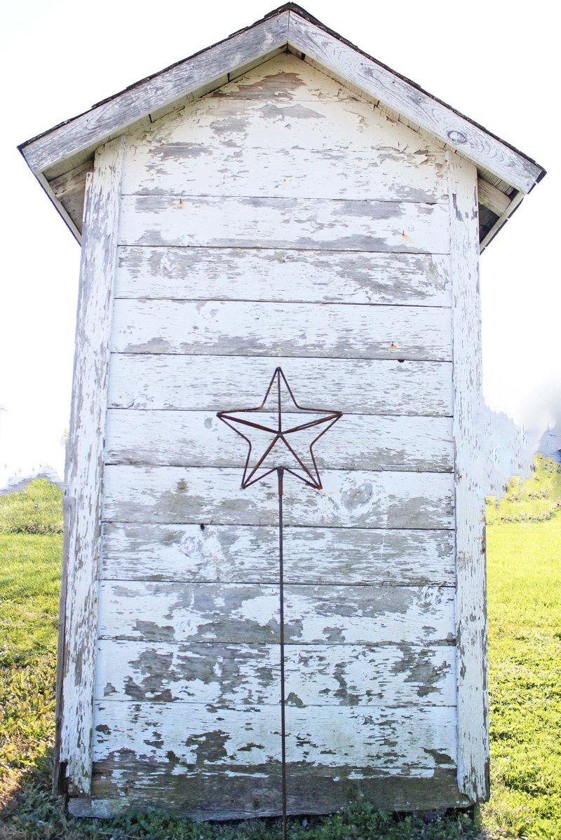 Wrought Iron Star Garden Stake - Lawn Ornament
