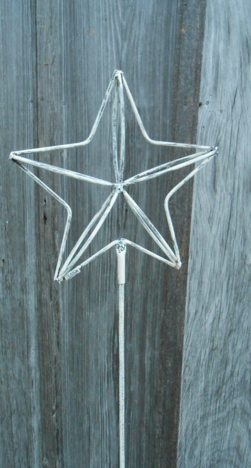 Wrought Iron Star Garden Stake - Lawn Ornament