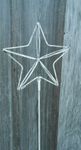 Wrought Iron Star Garden Stake - Lawn Ornament