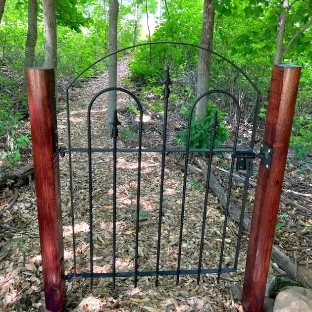 Wrought Iron Traditional Gate 36"t For 30" Opening