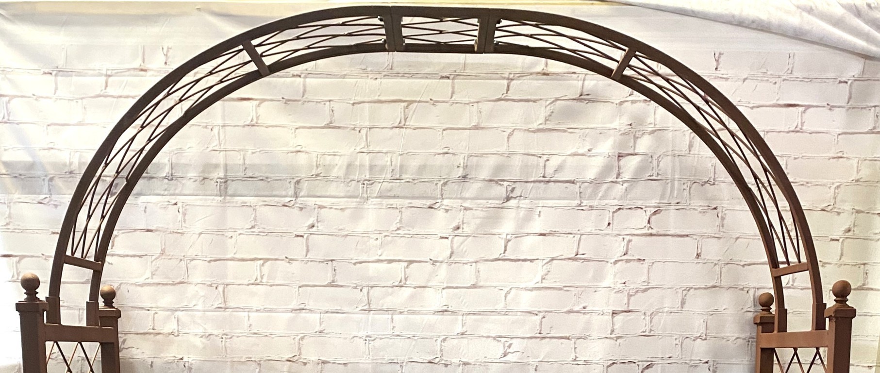 Wrought Iron Wide Henry Arbor Gate - Home Garden