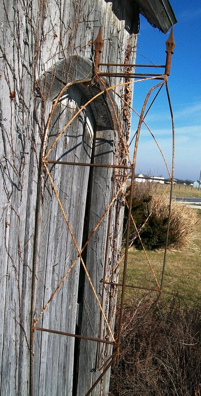 Wrought Iron Window or Door Arch Trellis 2 Sizes Available
