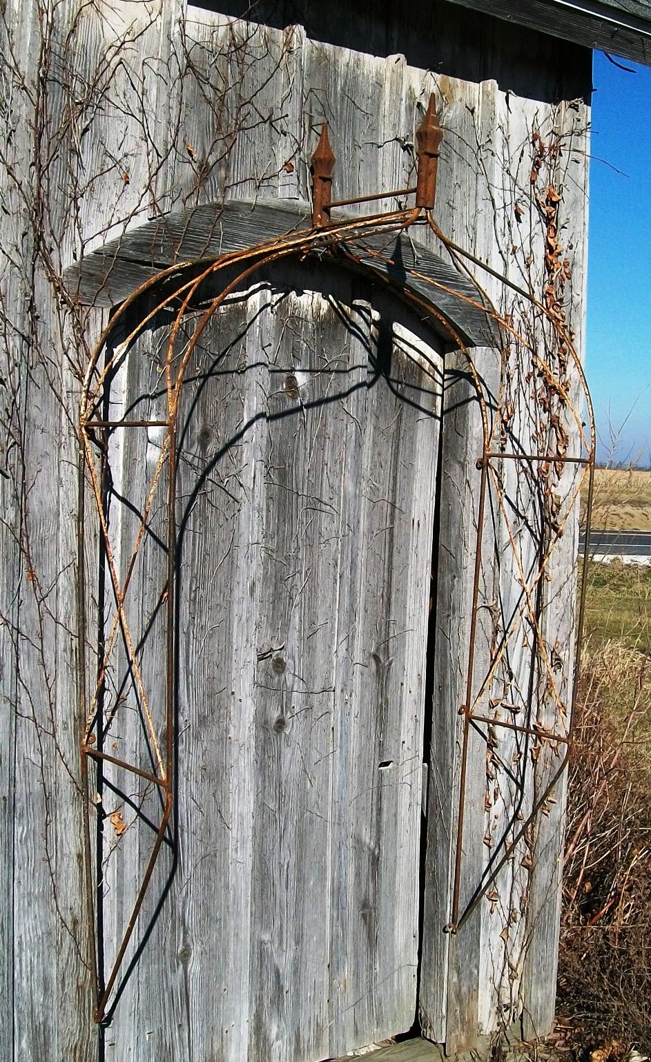Wrought Iron Window or Door Arch Trellis 2 Sizes Available
