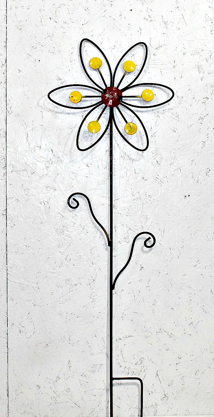 Wrought Iron Wire Art Flower