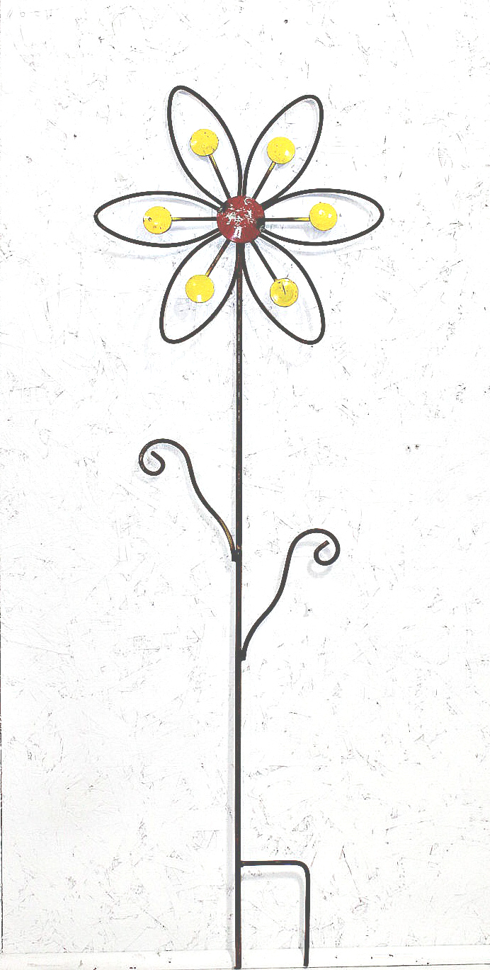 Wrought Iron Wire Art Flower