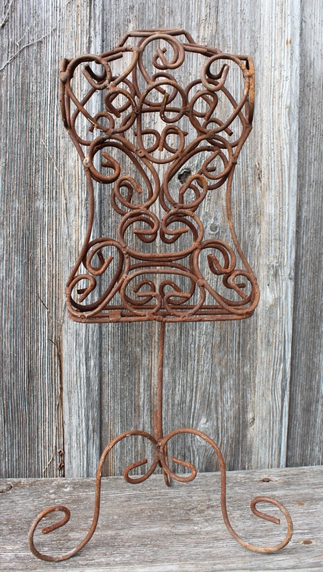 Wrought Iron 23" Table Top Dress Form Clothing Mannequin Out of Stock