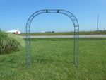 YOU Pick A Custom Width - Wrought Iron Shell Arbor