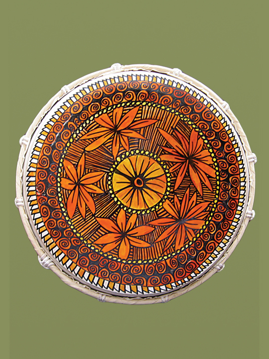 12" Frame Drum Hand Painted