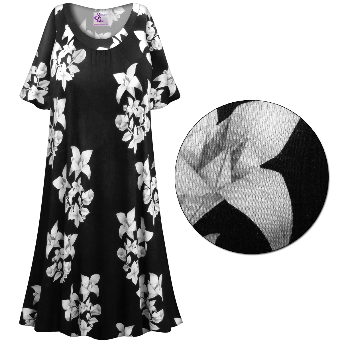 SOLD OUT! Floral Origami Print Plus Size & SuperSize Muumuu - Moo Moo ...