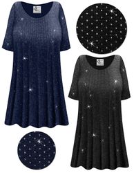 Plus Size Rhinestone & Glitter Shirts 0x 1x 2x 3x 4x 5x 6x 7x 8x 9x ...