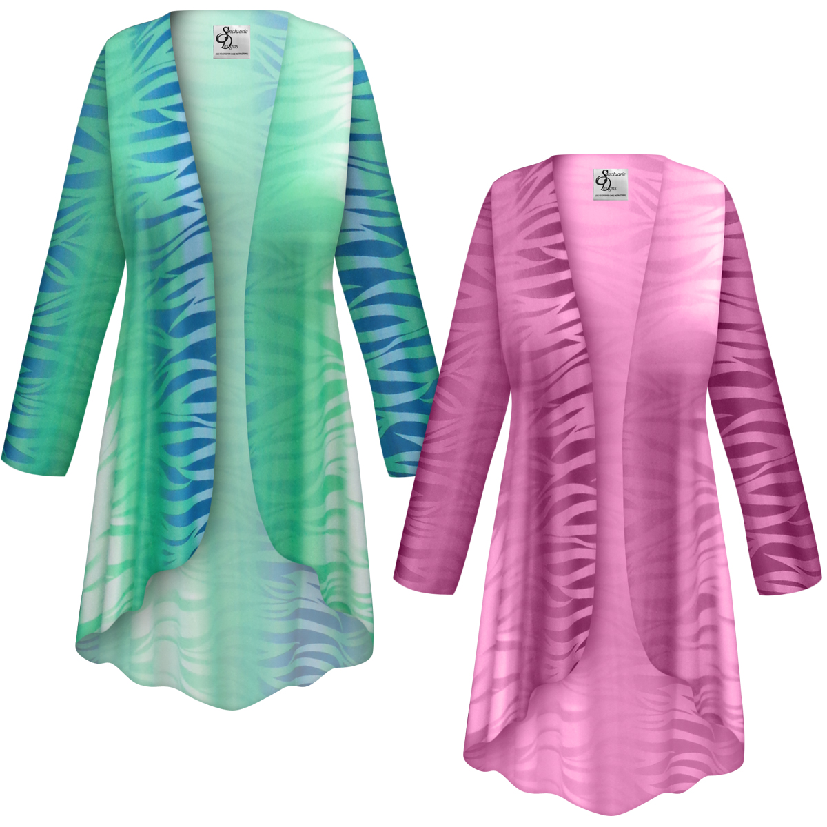 SALE! Customizable Plus Size Purple or Green Zebra Slinky Print Jackets ...