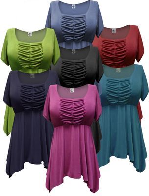 Casual Tops, Blouses & Tunics in Plus Size & Supersize 0x 1x 2x 3x 4x ...