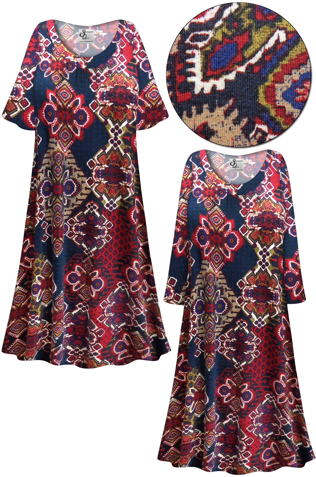 SOLD OUT! NEW! Customizable Plus Size Aztec Print Sleep Gown - Muumuu ...