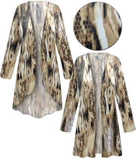 SOLD OUT! Customizable Plus Size Brown Snake SLINKY Print Jackets ...