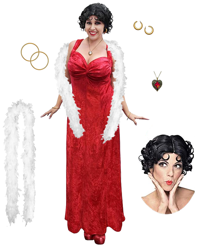 SALE Plus Size Betty Boop Halloween Costume Lg XL 1x 2x 3x 4x 5x 6x 7x 8x